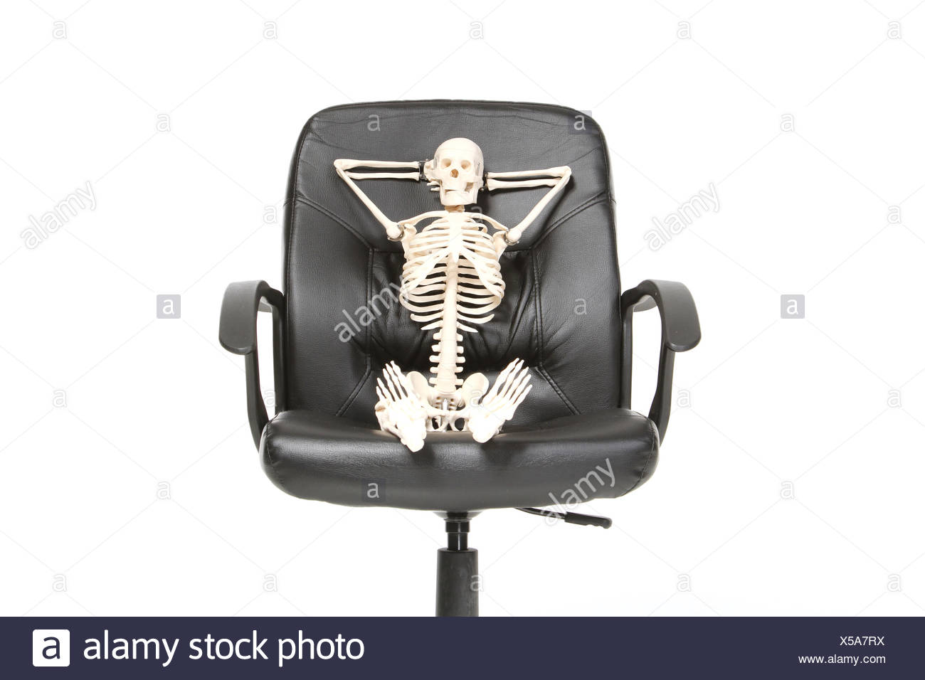 Skeleton Sitting Chair Stock Photos & Skeleton Sitting Chair Stock ...