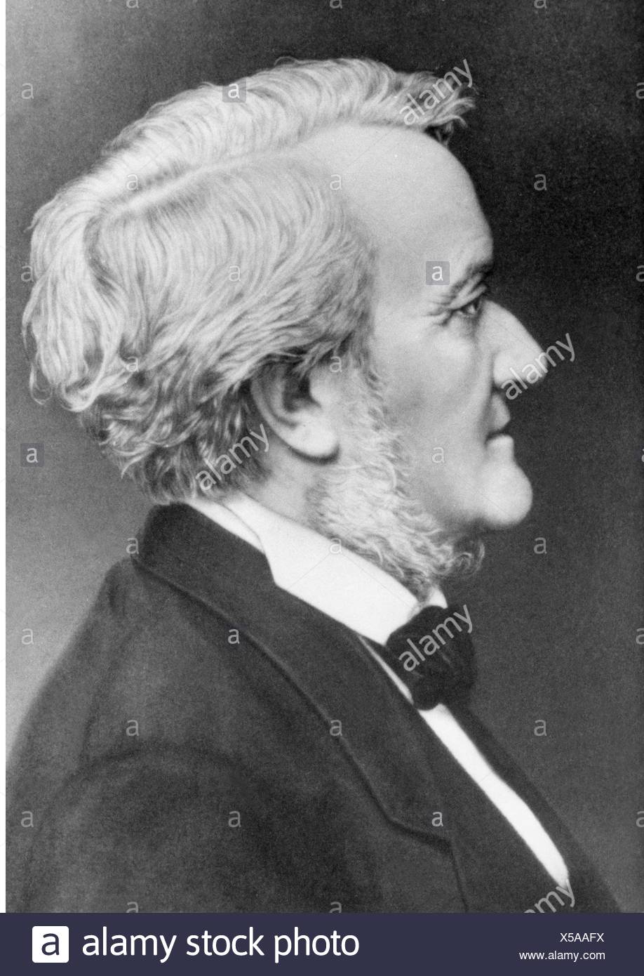 Portrait Of The Composer Richard Wagner Stock Photos & Portrait Of The ...