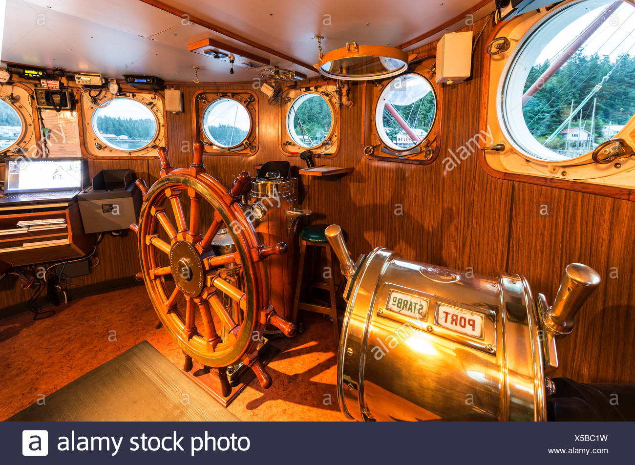 Ships Wheelhouse High Resolution Stock Photography and Images - Alamy