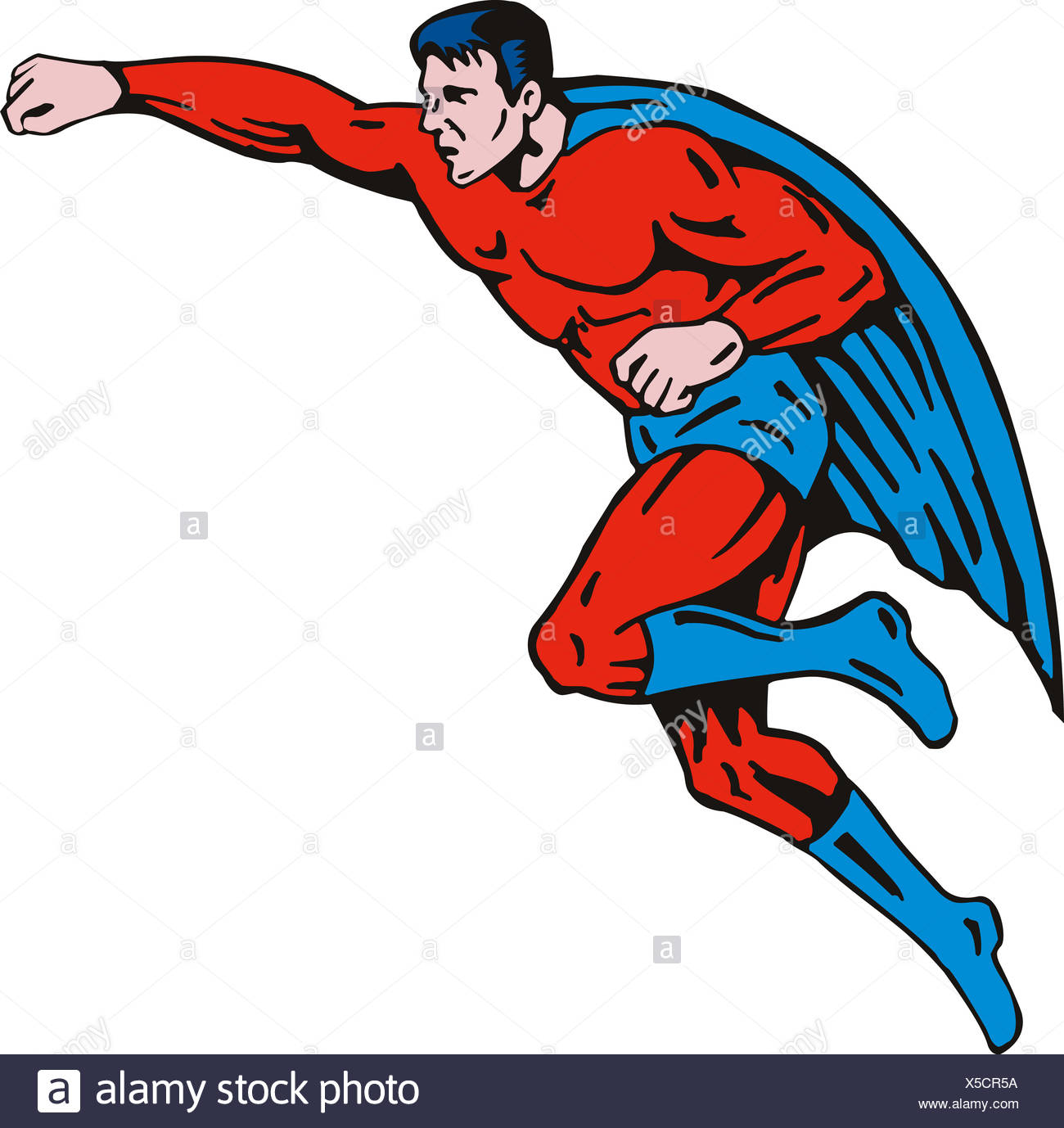 Cartoon Man Punching High Resolution Stock Photography and Images - Alamy