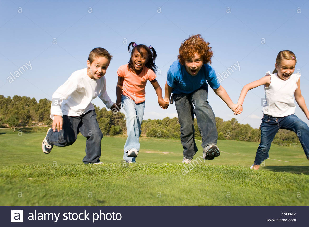 Six Children Playing High Resolution Stock Photography and Images - Alamy