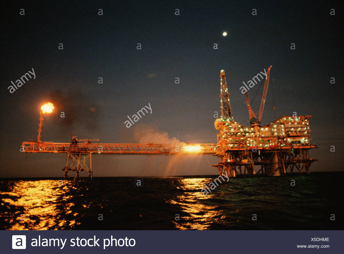 Flame Of A Offshore Oil Platform High Resolution Stock Photography and ...
