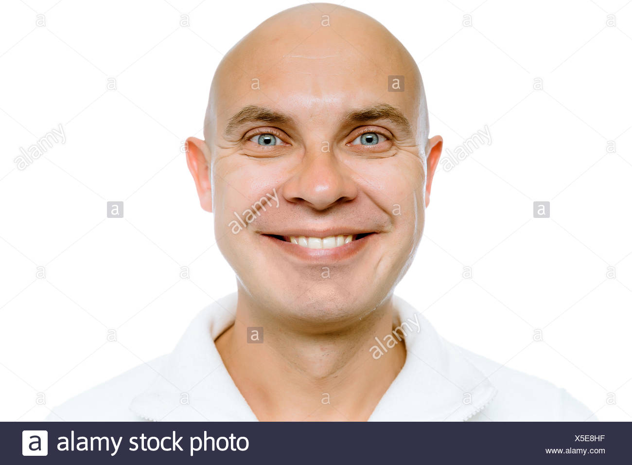 Smiling Bald Head High Resolution Stock Photography and Images - Alamy