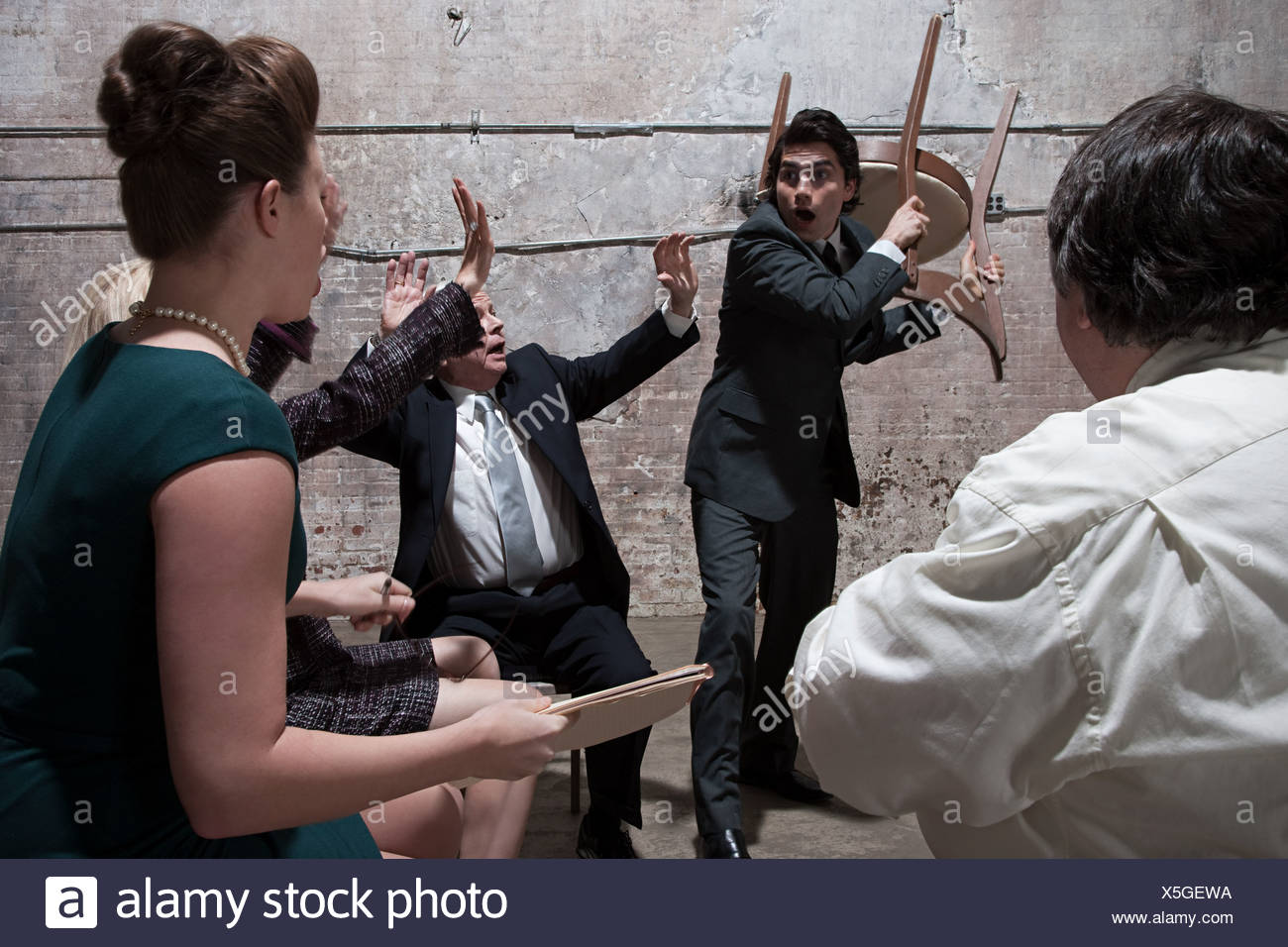 Small Group Of People Arguing Stock Photos & Small Group Of People ...