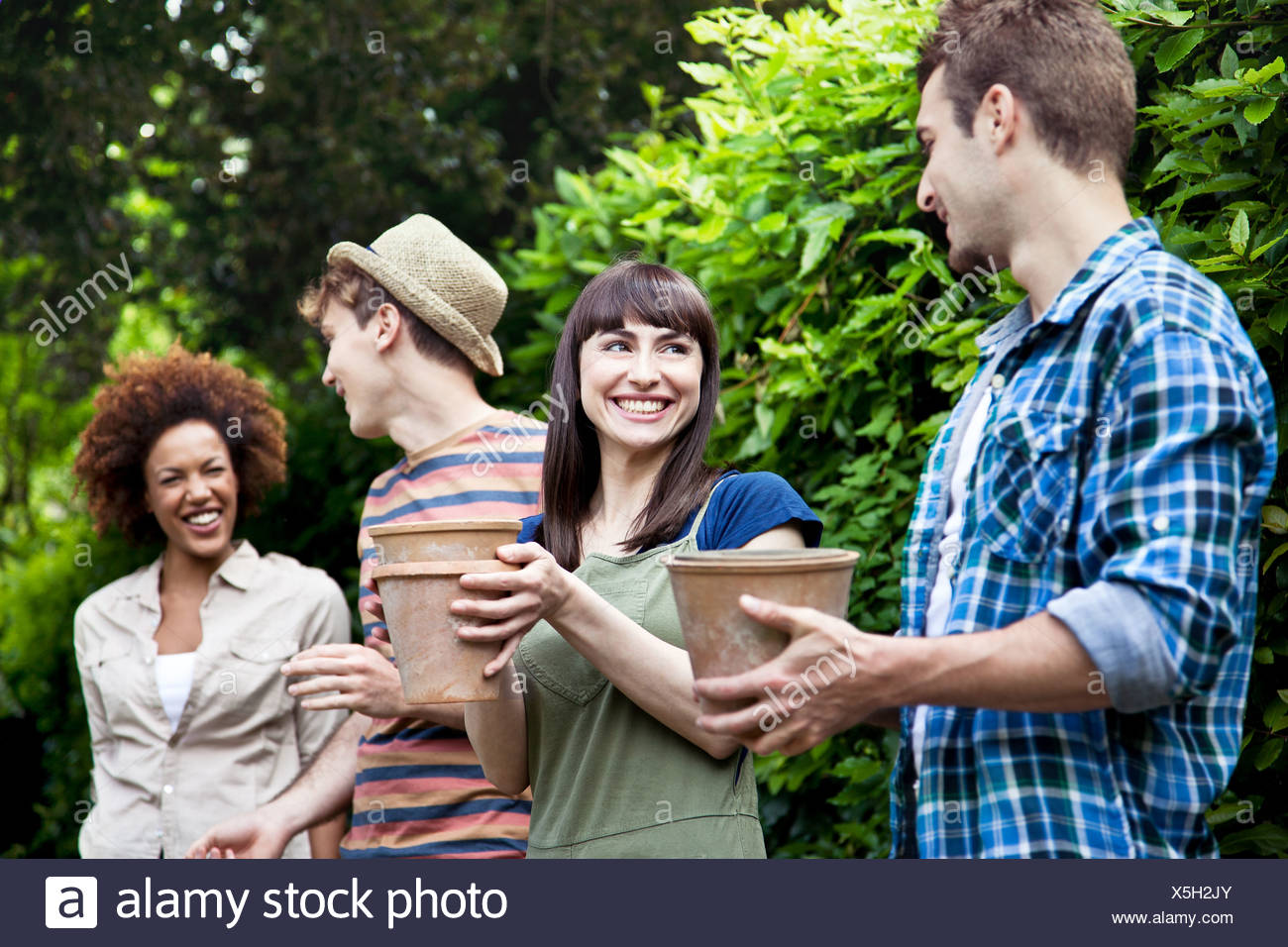Group Of Garden Pots High Resolution Stock Photography and Images - Alamy
