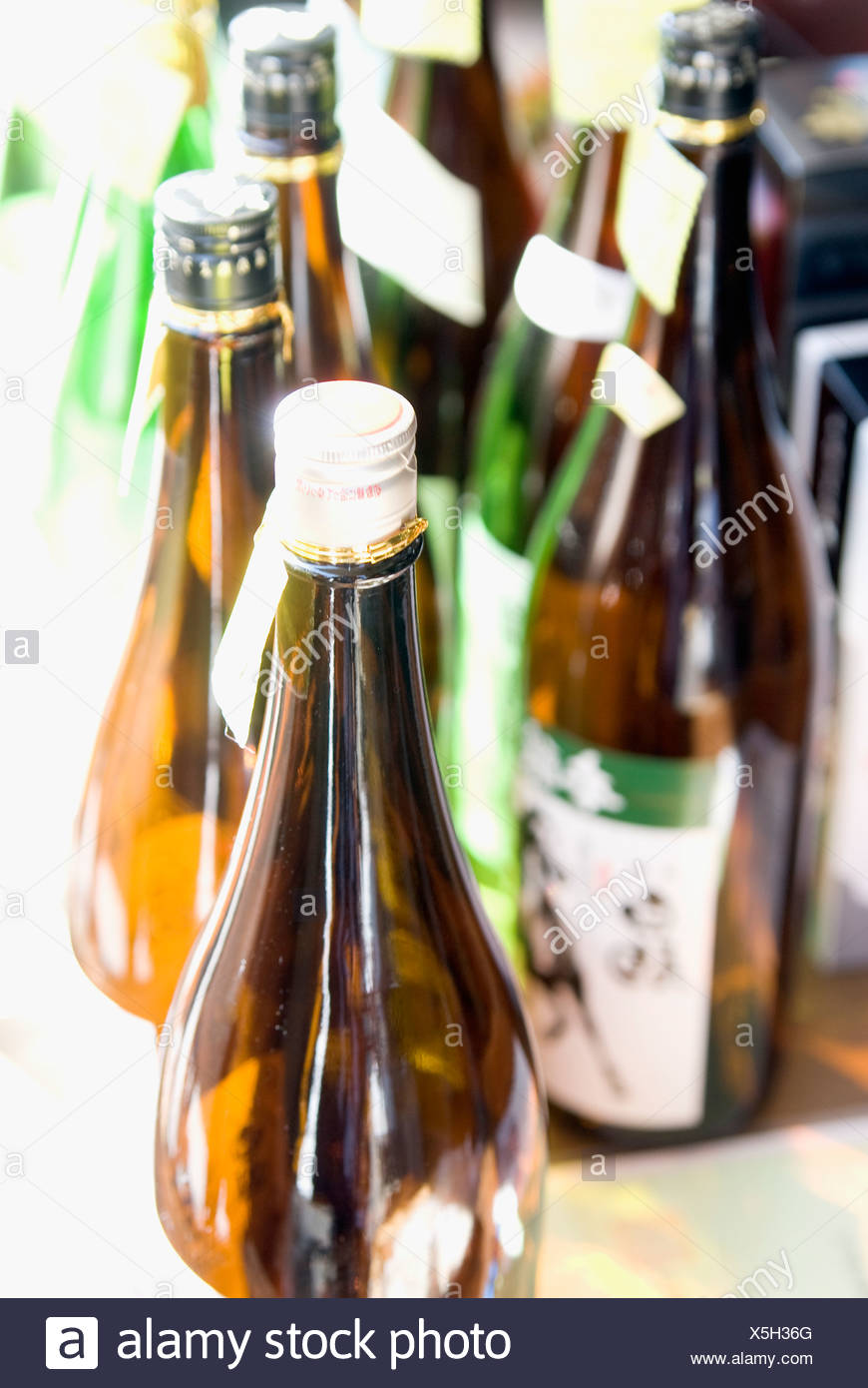 Japanese Sake Bottles Stock Photos & Japanese Sake Bottles Stock Images ...