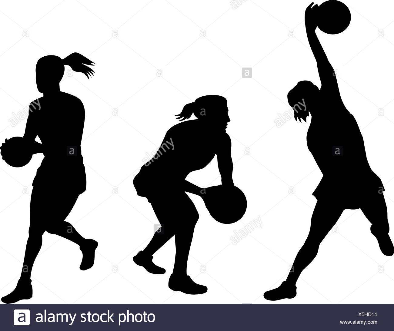 Netball Black and White Stock Photos & Images - Alamy