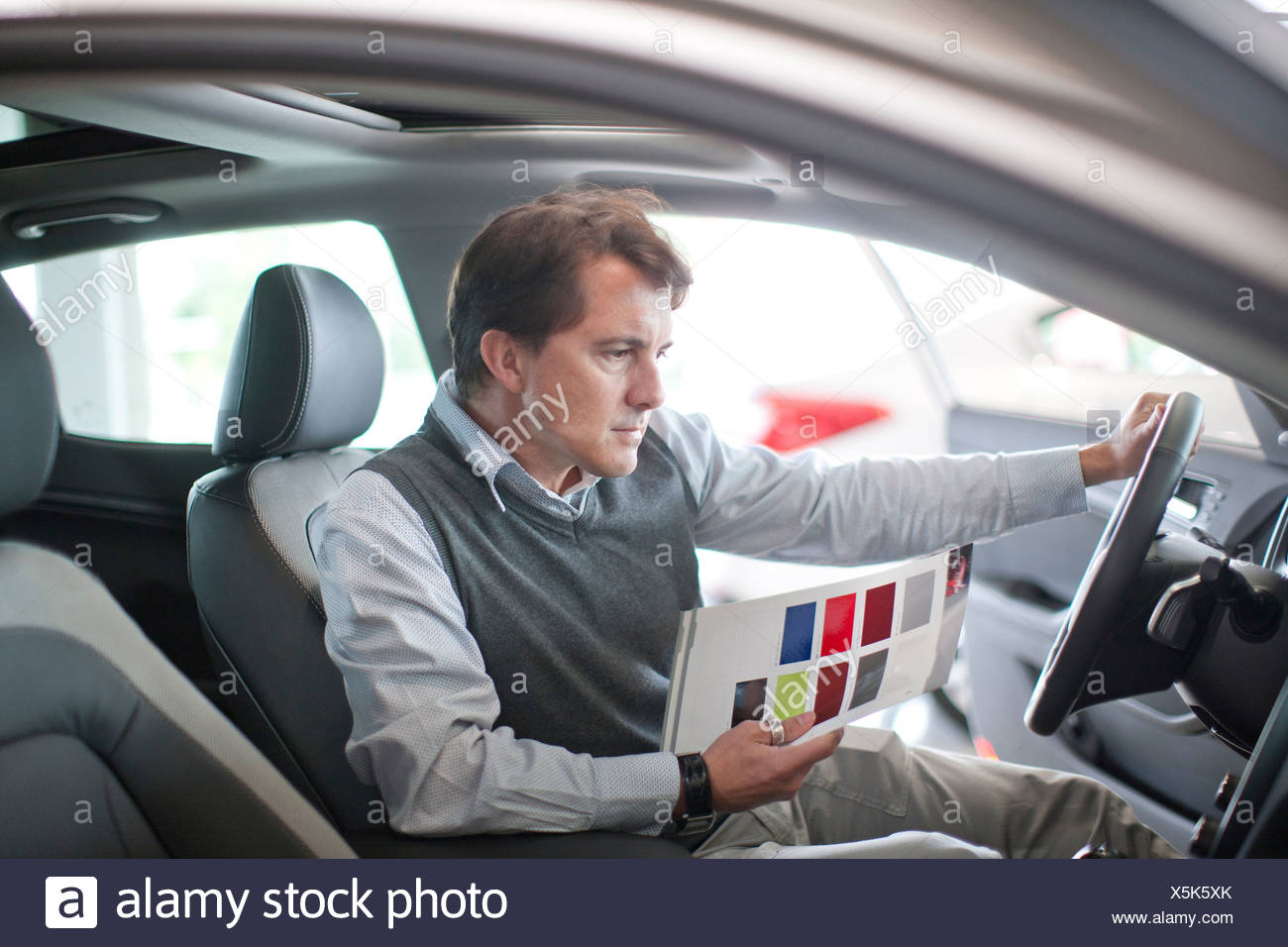 Dashboard And Steering Wheel High Resolution Stock Photography and ...