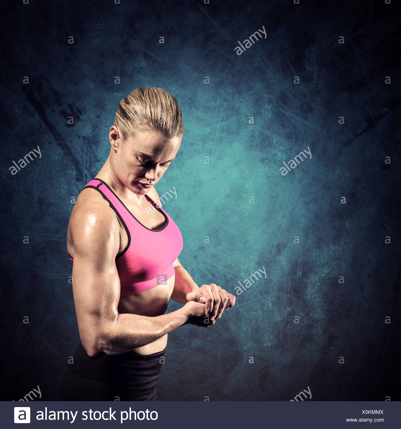 Woman Flexing Arm Stock Photos & Woman Flexing Arm Stock Images - Alamy