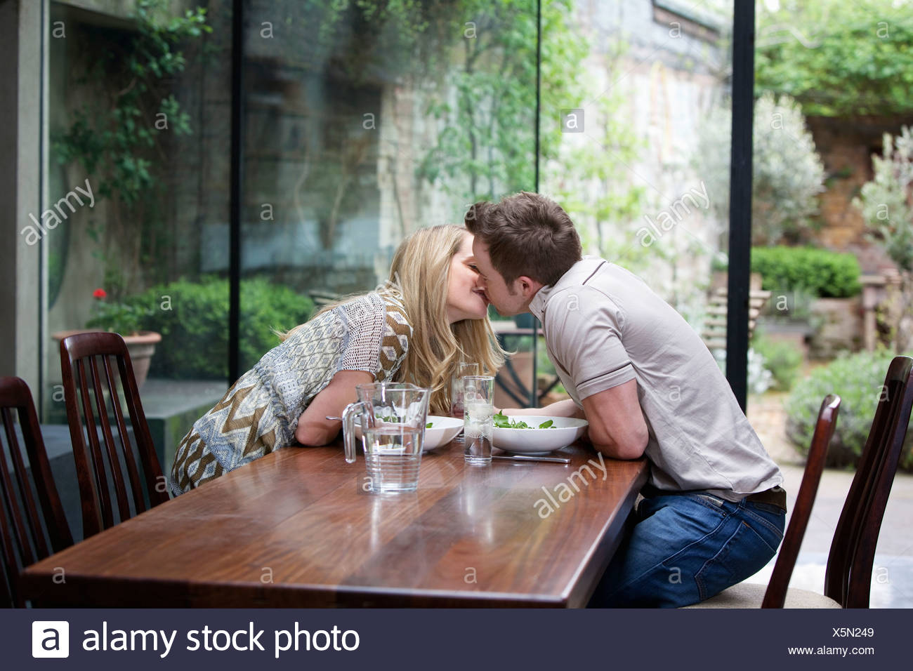 Couple Table Meal Home High Resolution Stock Photography and Images - Alamy