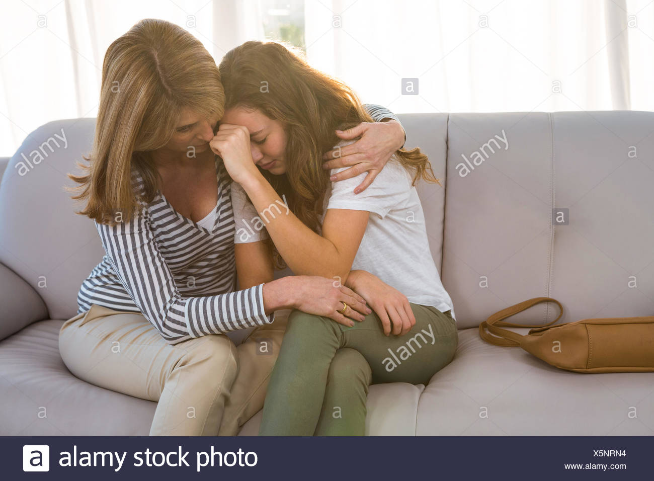 Mother Comforting Upset Daughter Stock Photos & Mother Comforting Upset Daughter Stock Images ...