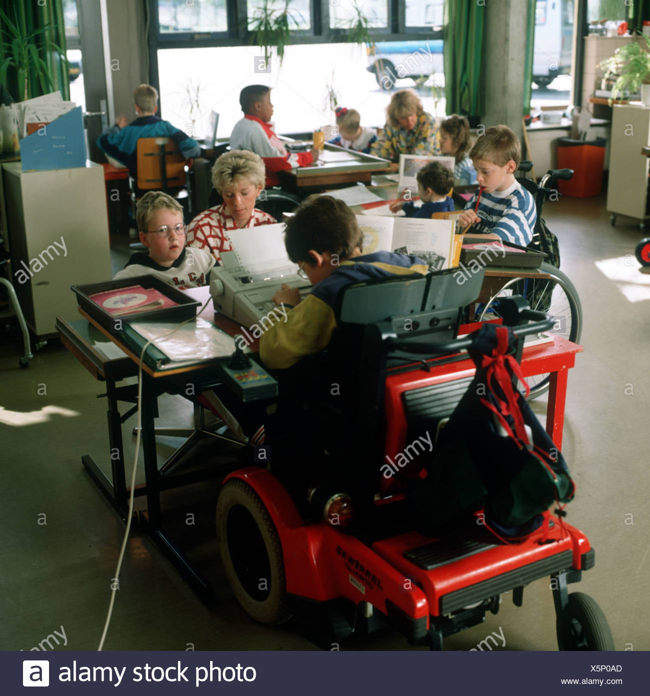 Physically Disabled Child At School High Resolution Stock Photography ...