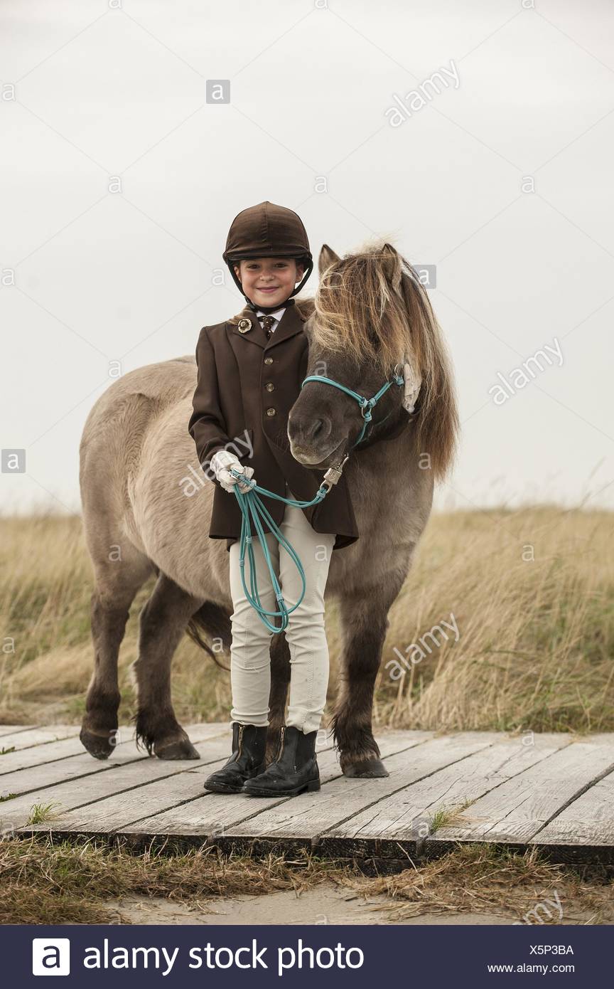 Girls Riding Shetland Pony High Resolution Stock Photography and Images ...