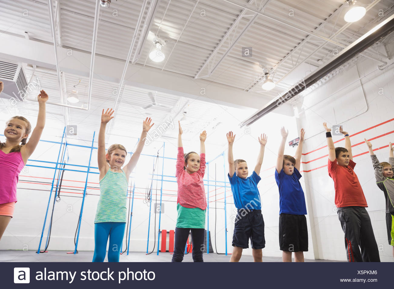 Children Gym Class Stock Photos & Children Gym Class Stock Images - Alamy