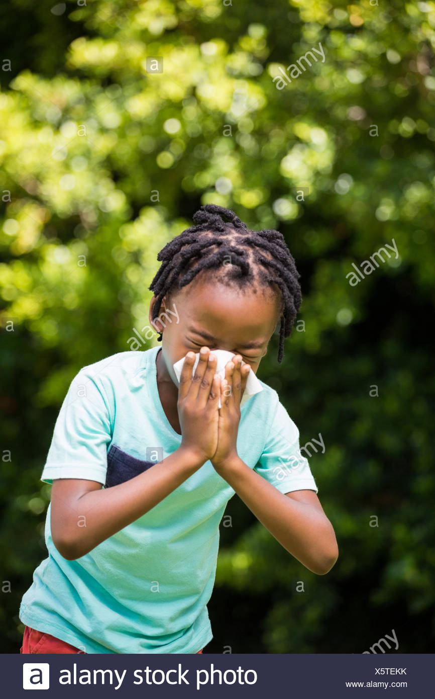 Sneezing Child High Resolution Stock Photography and Images - Alamy