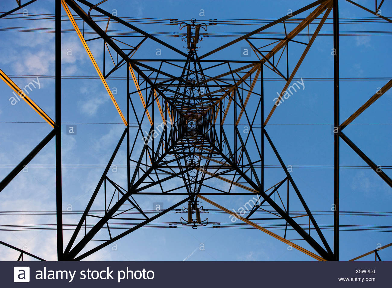 Electricity Pylon Cables Power High Resolution Stock Photography and ...