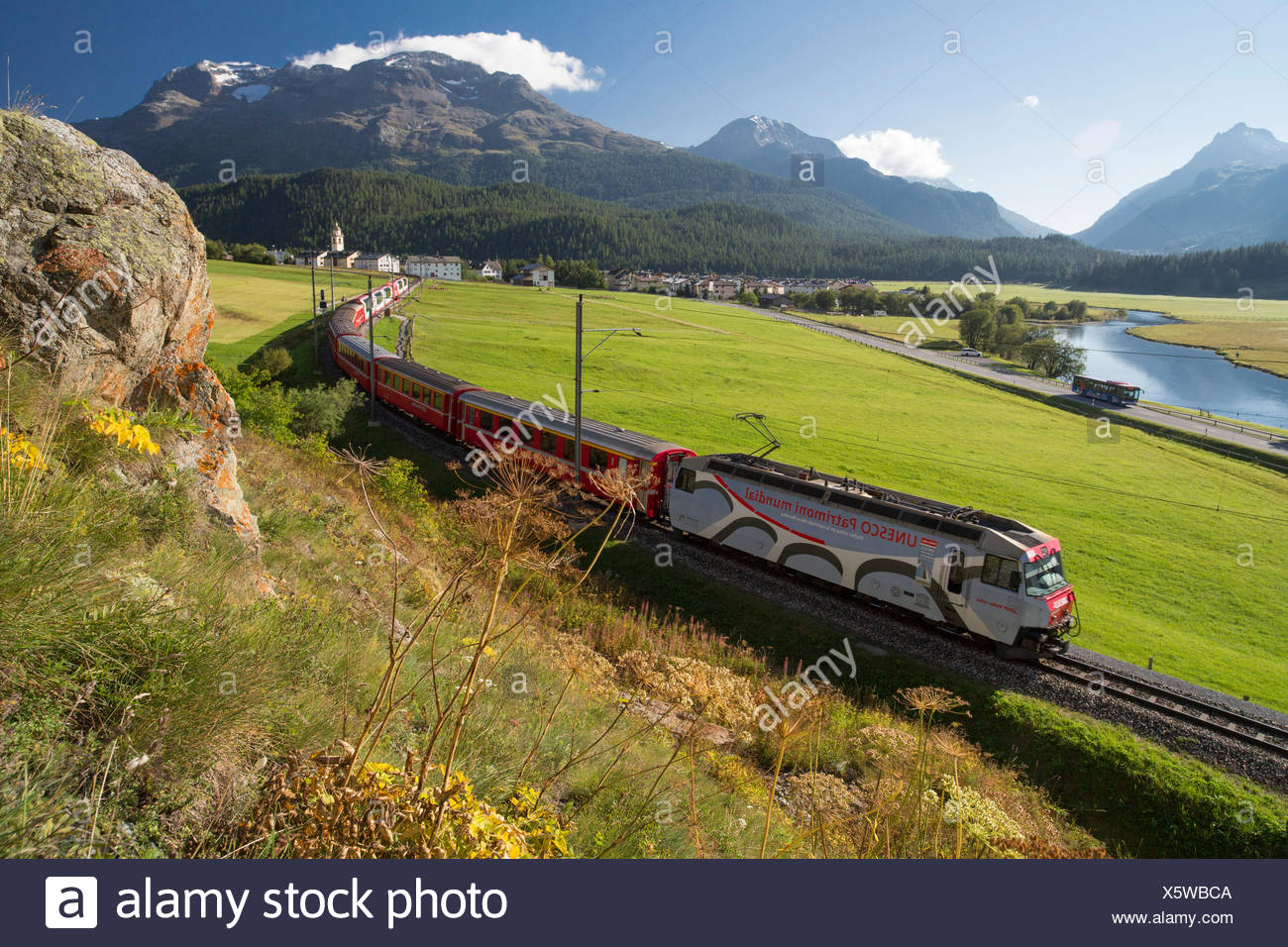 Glacier Express Train, Switzerland High Resolution Stock Photography ...