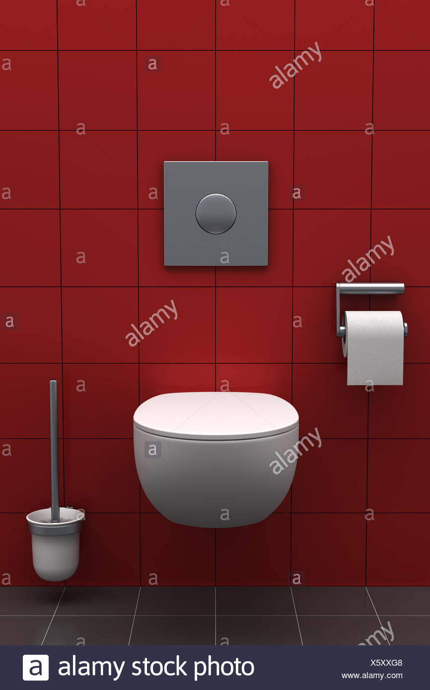 Modern Toilet Red High Resolution Stock Photography and Images - Alamy