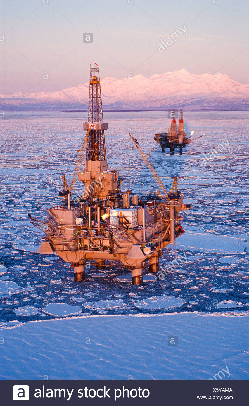Drilling Platform Cook Inlet Stock Photos & Drilling Platform Cook ...