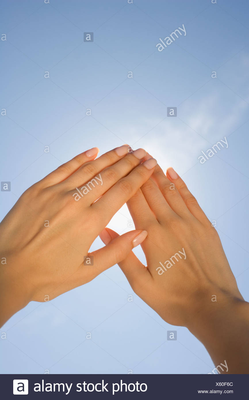 Hand Blocking Sun High Resolution Stock Photography and Images - Alamy