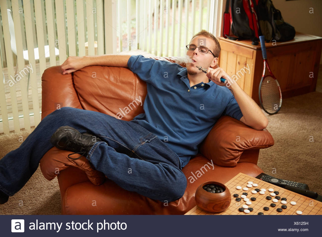 Smoking Male High Resolution Stock Photography and Images - Alamy