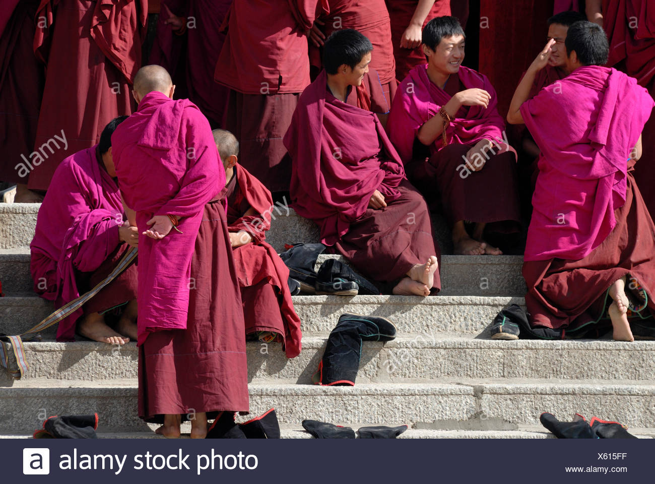 Tibetan Buddhist Monks In Labrang High Resolution Stock Photography and ...