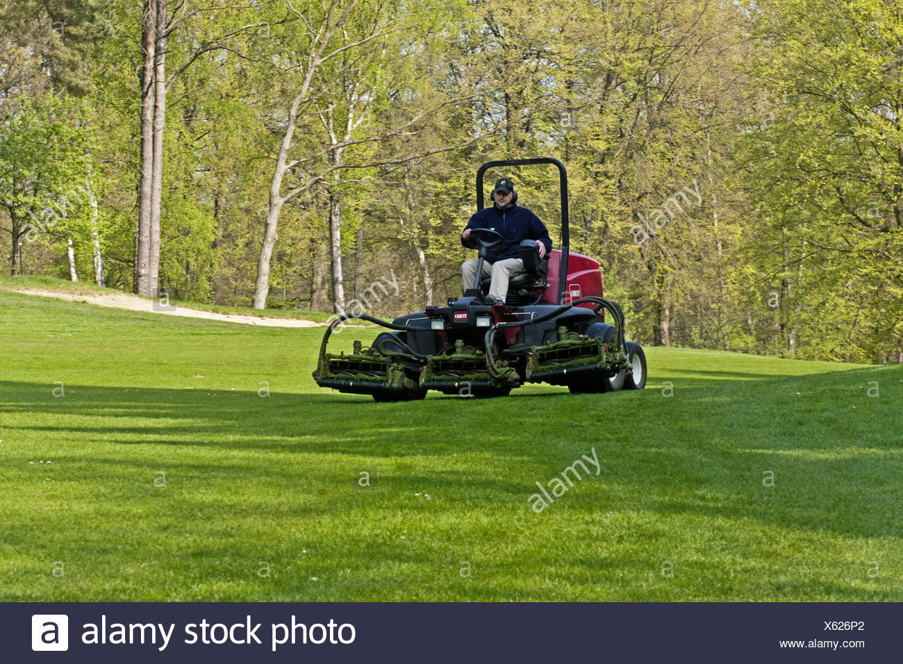 Mowing Golf Course Fairway High Resolution Stock Photography and Images ...