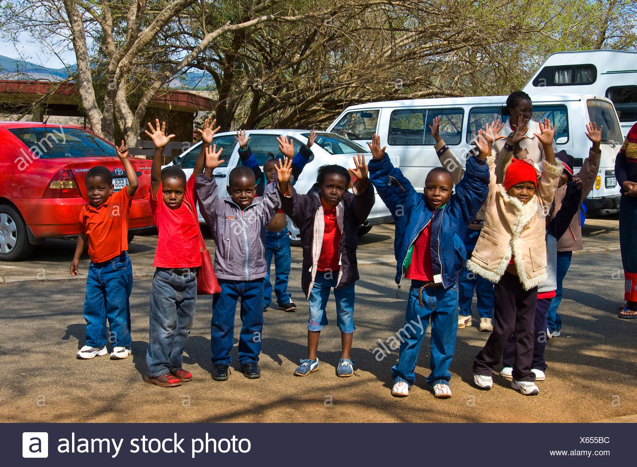 Black Children Waving South Africa Stock Photos & Black Children Waving ...