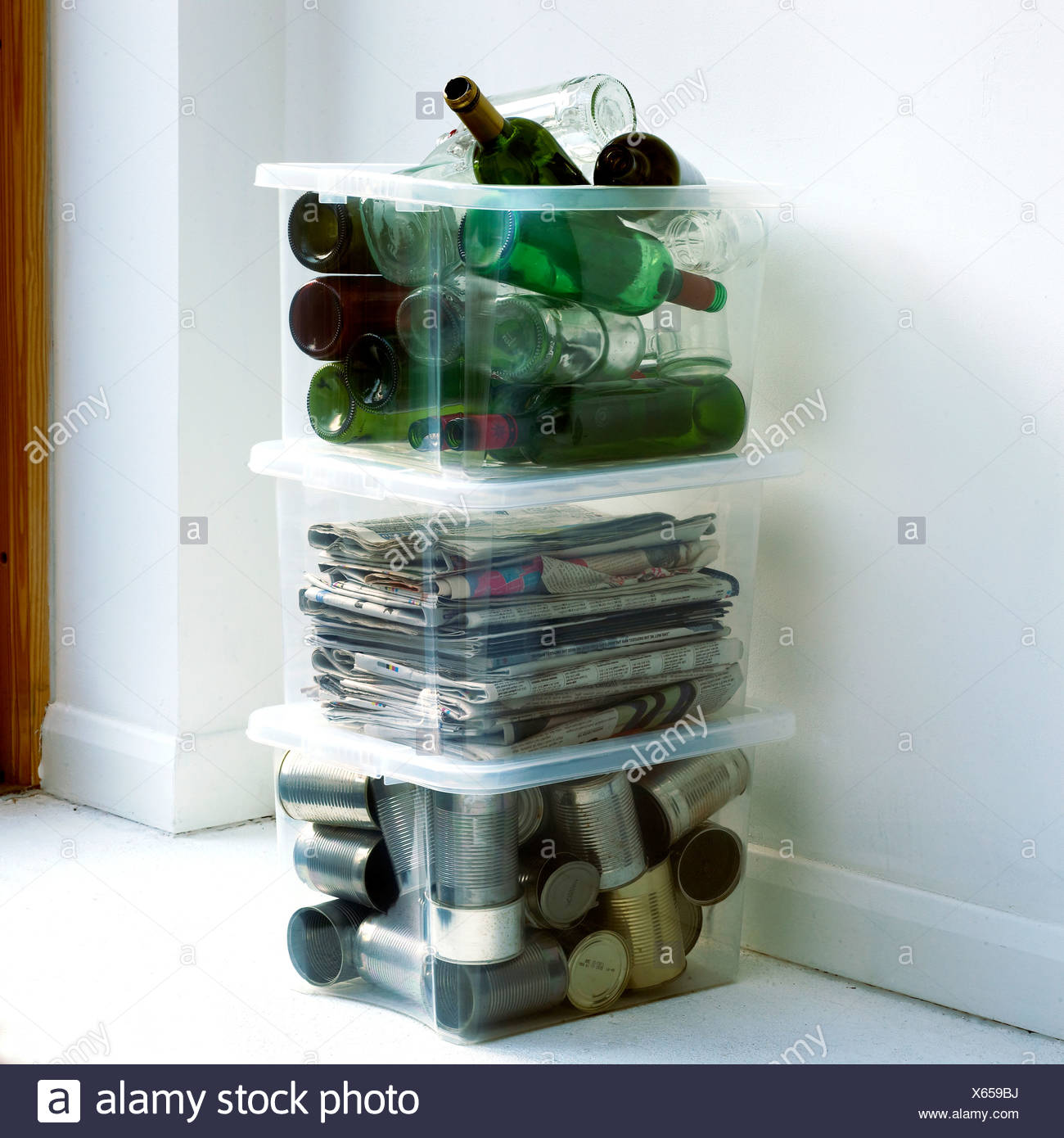 Sorting Cans Bottles Recycling High Resolution Stock Photography and ...