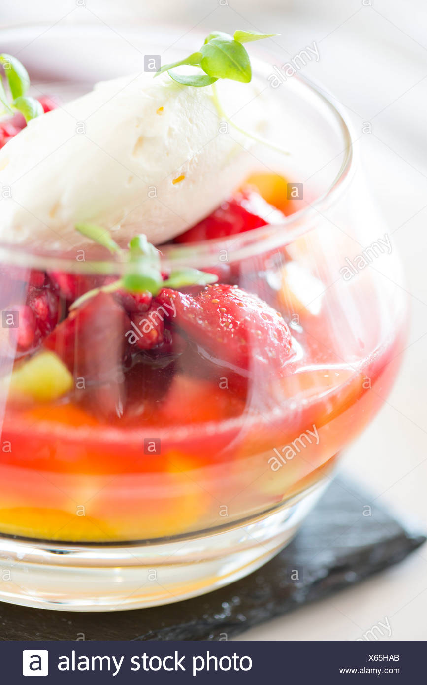Mixed Fruit Pudding High Resolution Stock Photography and Images - Alamy
