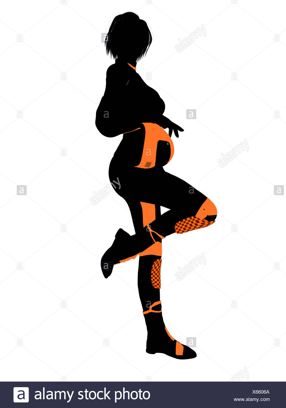 Woman Motorcycle Silhouette High Resolution Stock Photography and ...