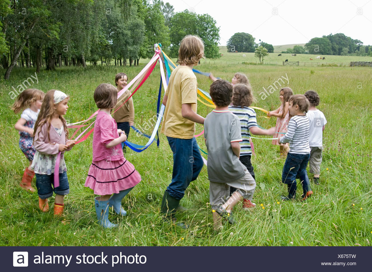 Maypole Tradition High Resolution Stock Photography and Images - Alamy