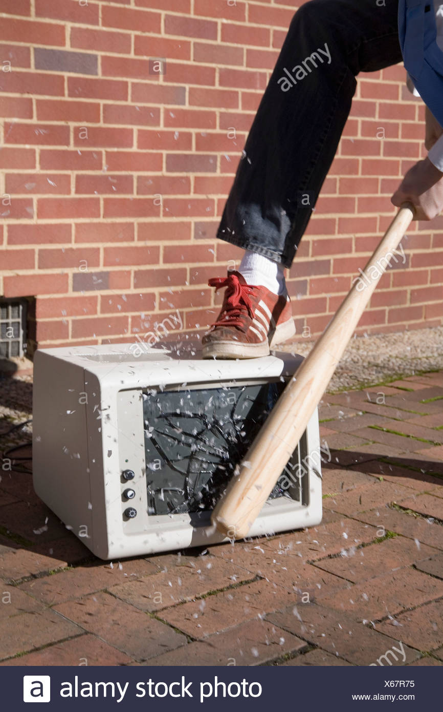 Smashing Computer High Resolution Stock Photography and Images - Alamy