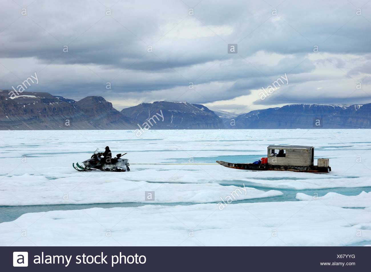 Snowmobile Inuit High Resolution Stock Photography and Images - Alamy