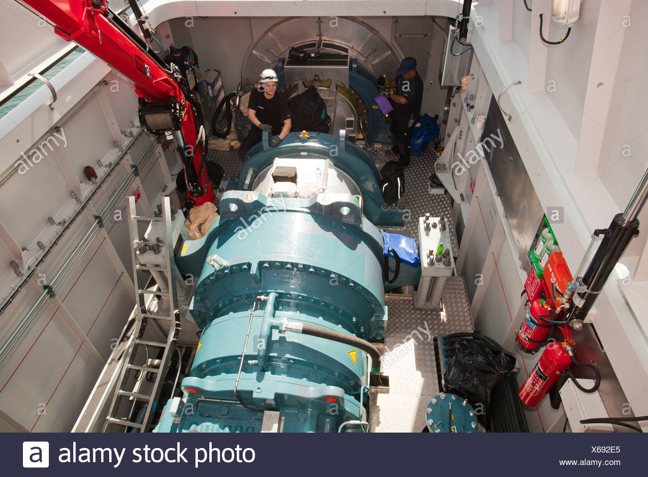 Engineers In Nacelle Wind Turbine High Resolution Stock Photography and Images - Alamy