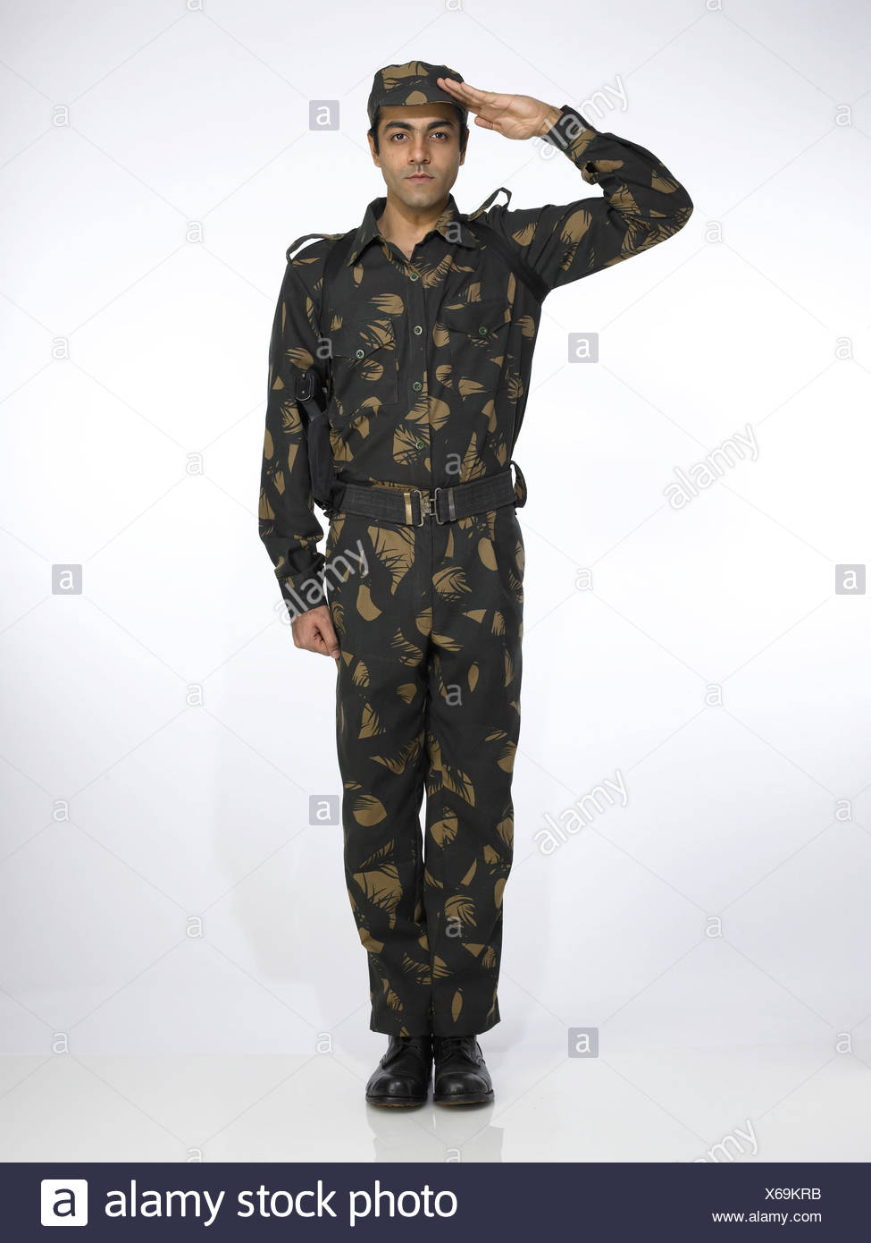 Indian Soldier Saluting High Resolution Stock Photography and Images ...