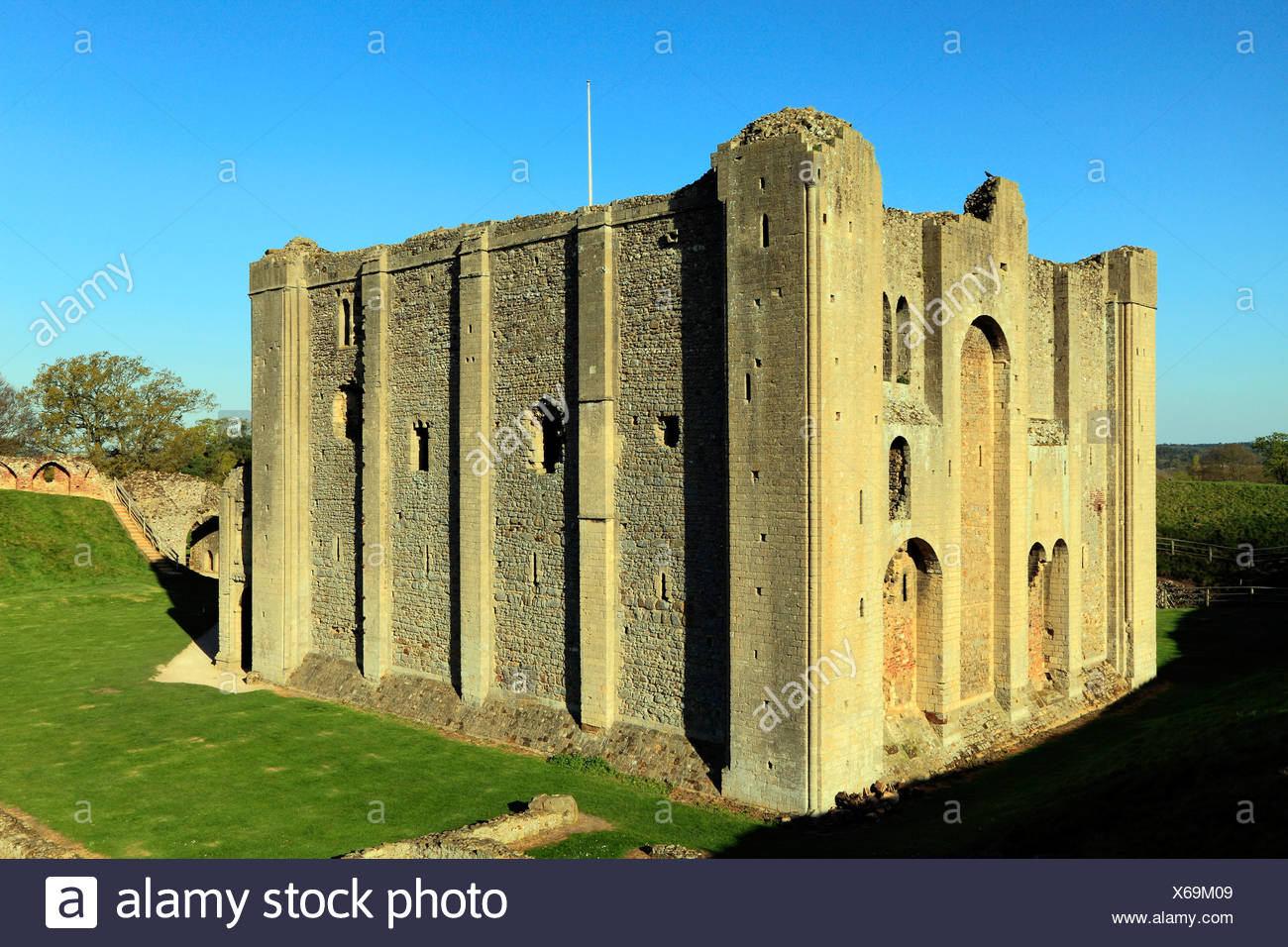 England Uk English Norman Castles 12th Century Keep Keeps High ...
