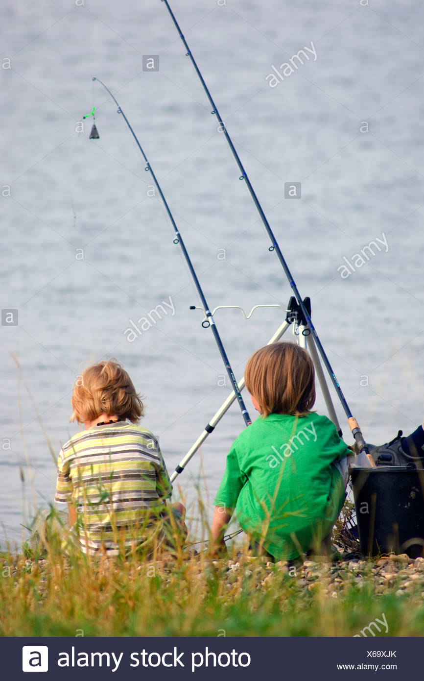 Two Boys Fishing High Resolution Stock Photography and Images - Alamy