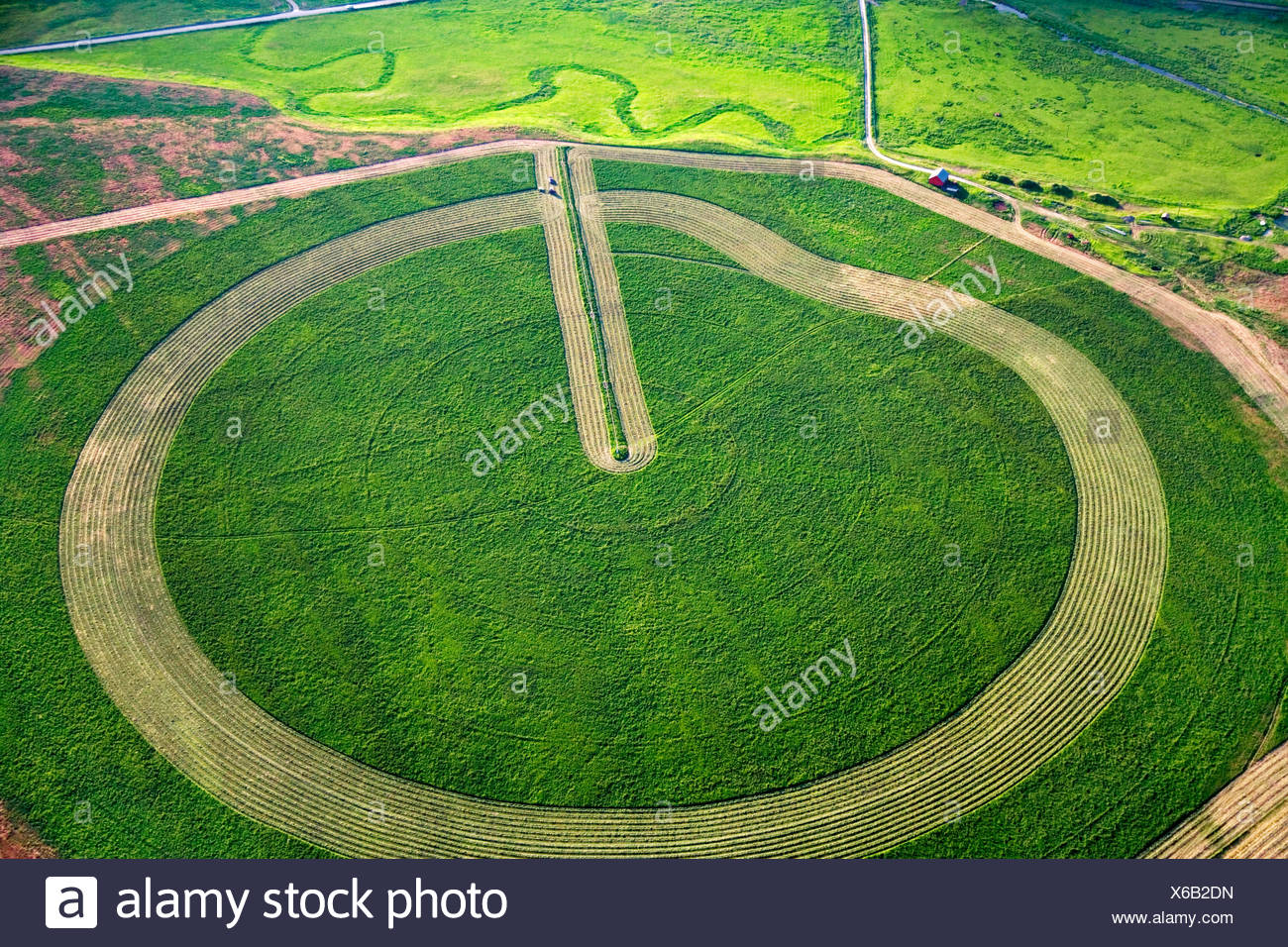 Circular Agriculture Fields Usa High Resolution Stock Photography and ...