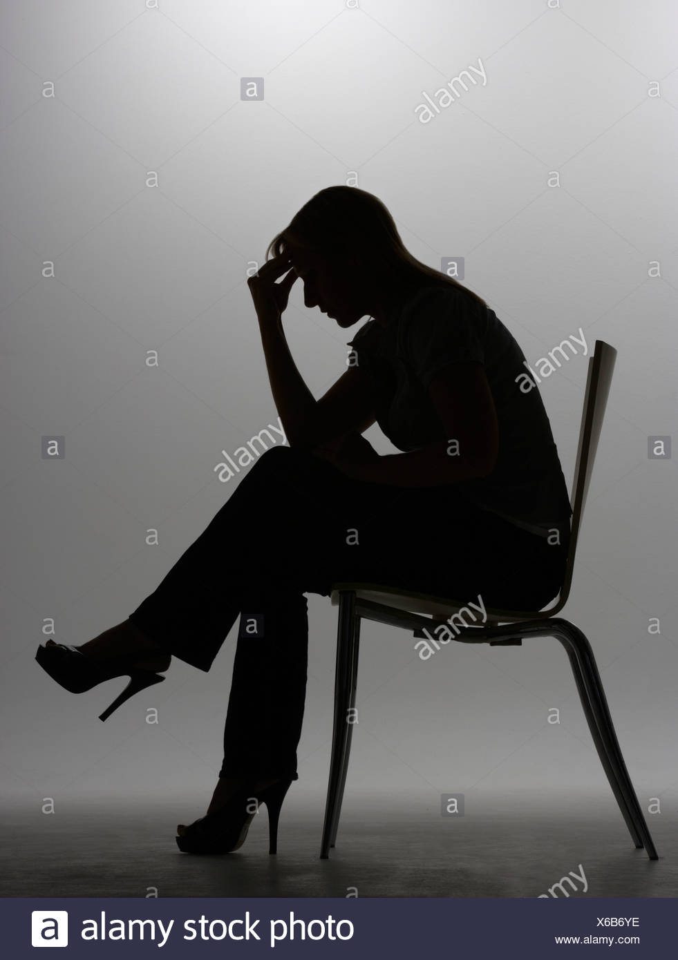 Silhouette Sad Stock Photos & Silhouette Sad Stock Images - Alamy