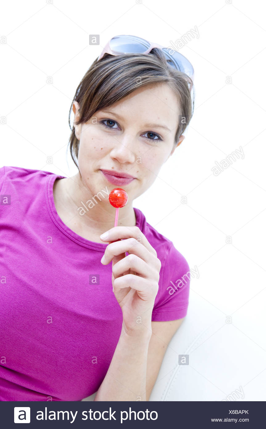 Young Woman Lolly Model Released High Resolution Stock Photography and ...