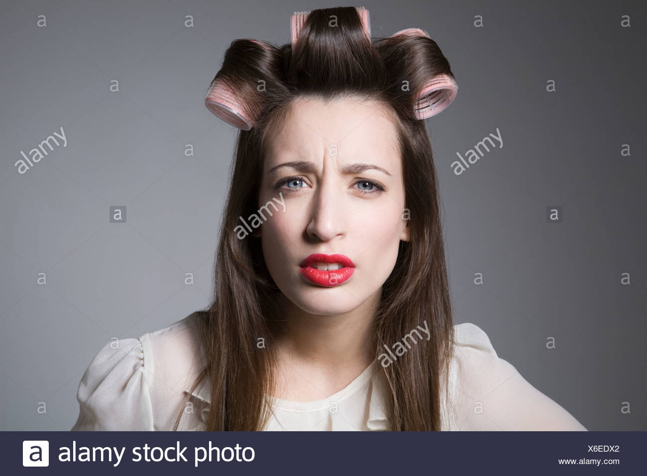 Scowling Woman Studio Stock Photos & Scowling Woman Studio Stock Images ...