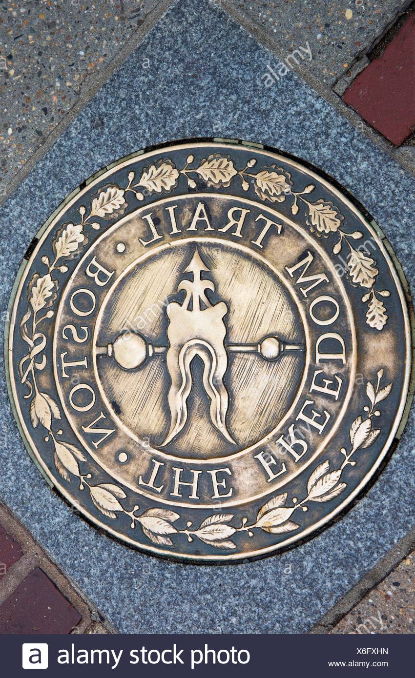 The Freedom Trail Marker High Resolution Stock Photography and Images ...