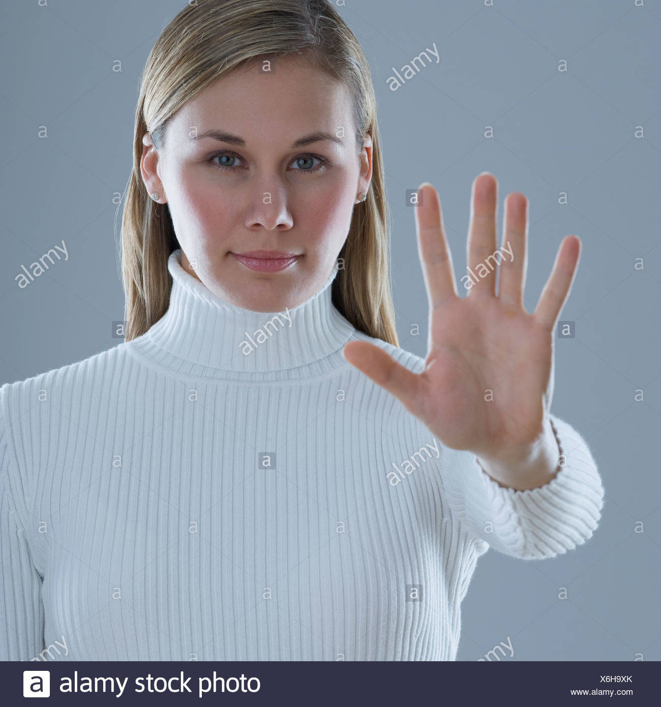 Stop Hand Up High Resolution Stock Photography and Images - Alamy