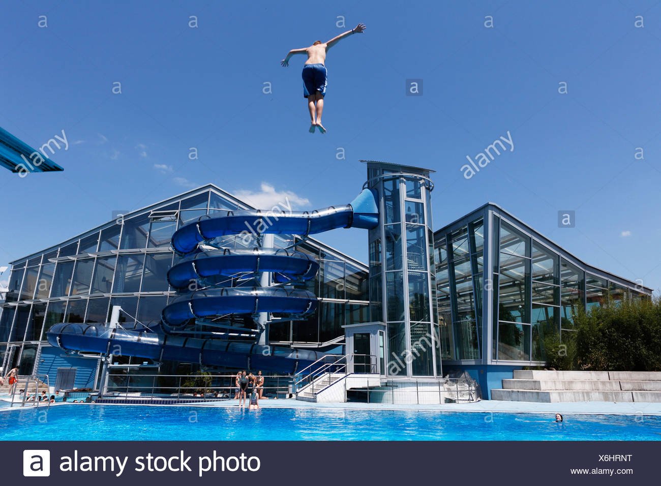 Diving Board Swimming Pool High Resolution Stock Photography and Images ...