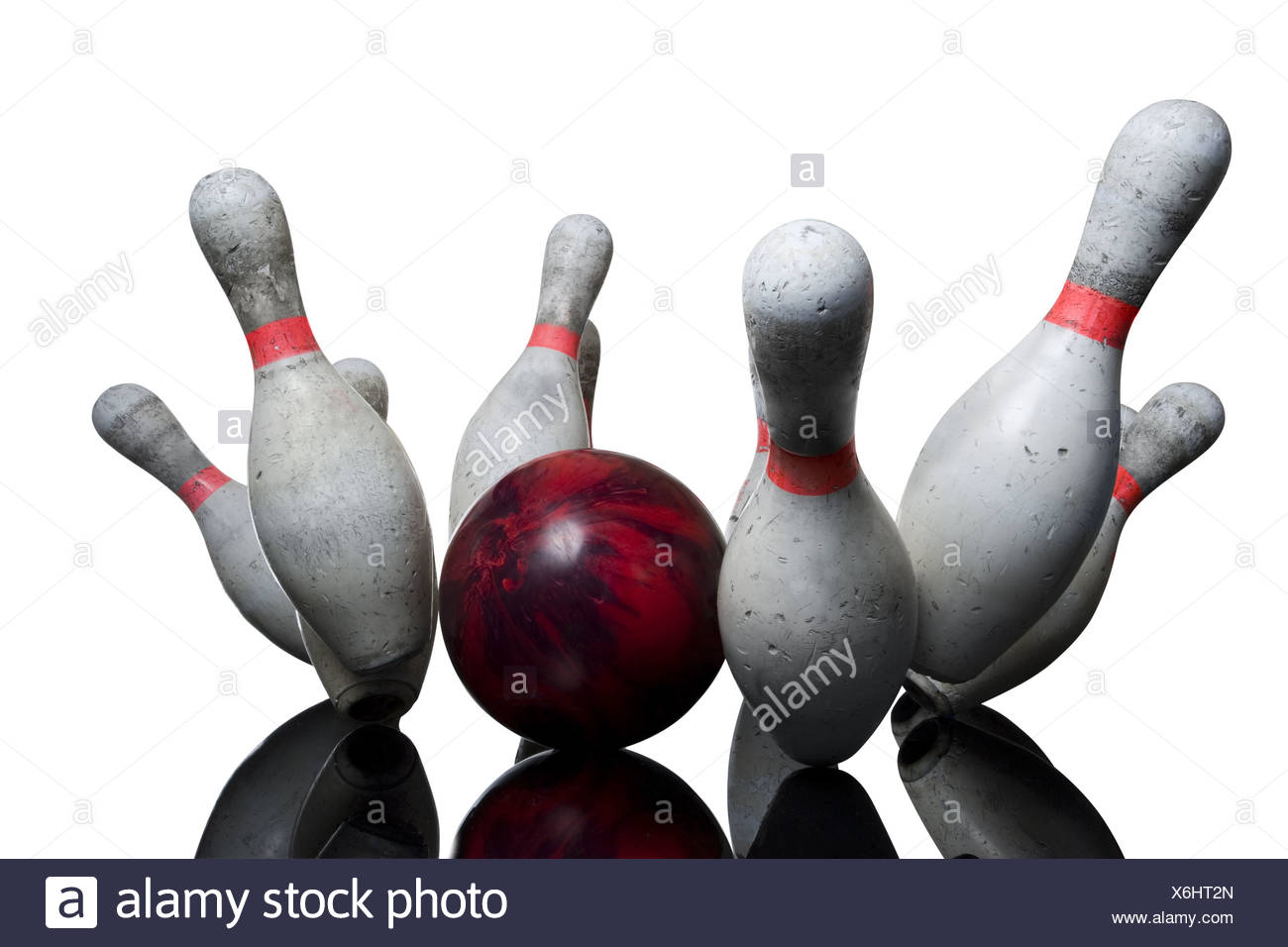 Bowling Pins Falling High Resolution Stock Photography and Images - Alamy