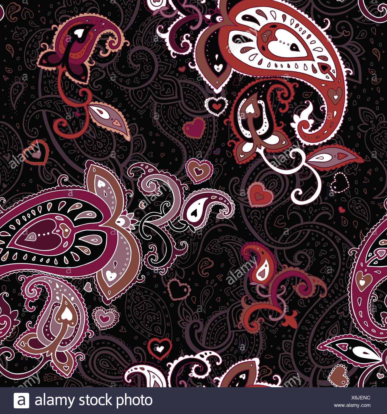 Paisley Pattern Vector High Resolution Stock Photography and Images - Alamy