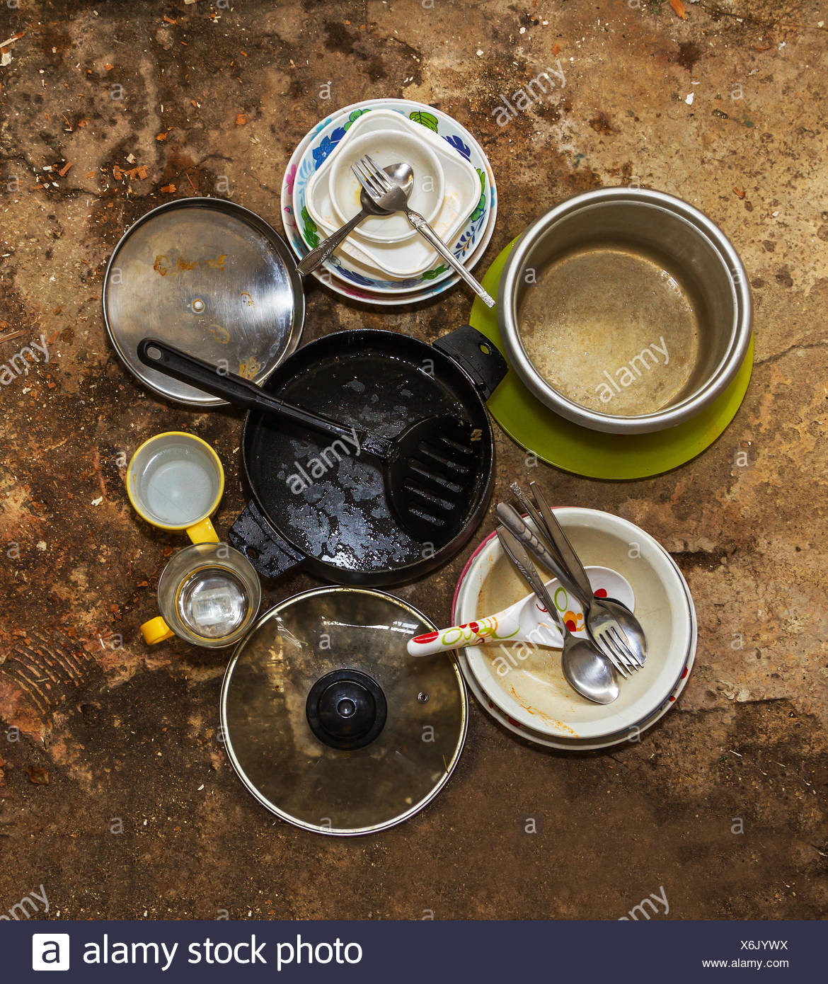 Dirty Dishes At Restaurant High Resolution Stock Photography and Images ...