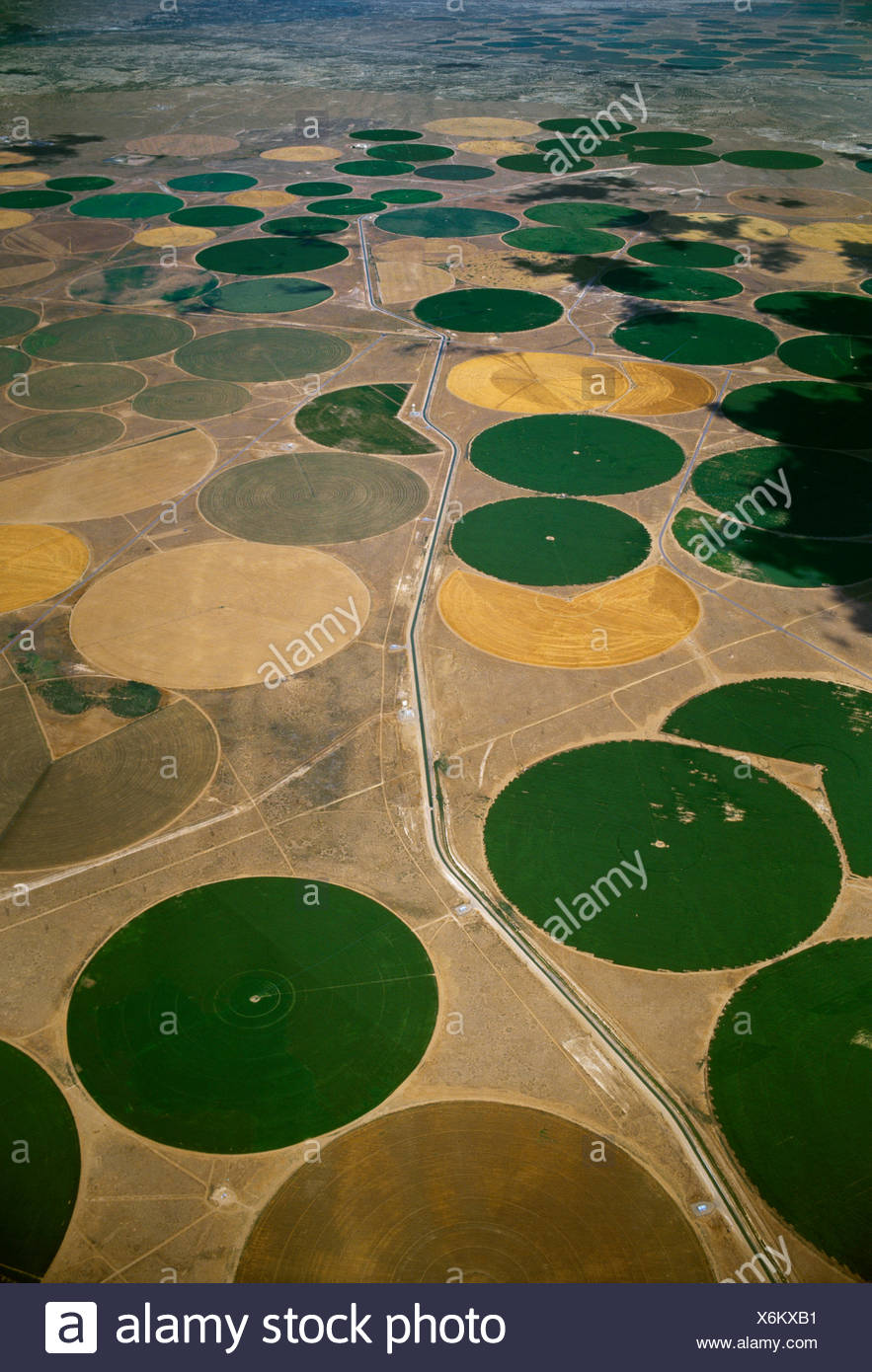 Circular Agriculture Fields Usa High Resolution Stock Photography and ...