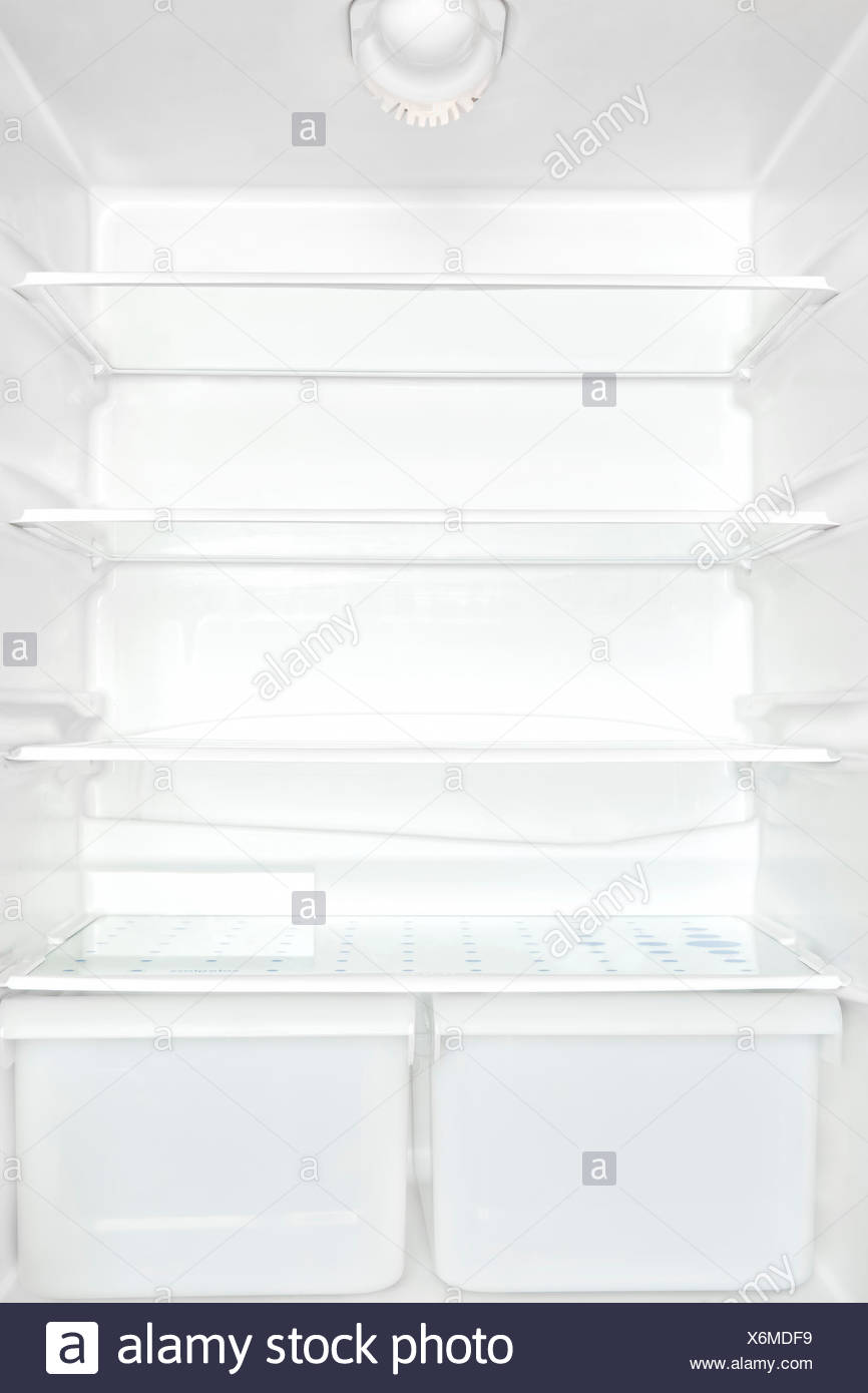 Empty Open Refrigerator Bright High Resolution Stock Photography and ...